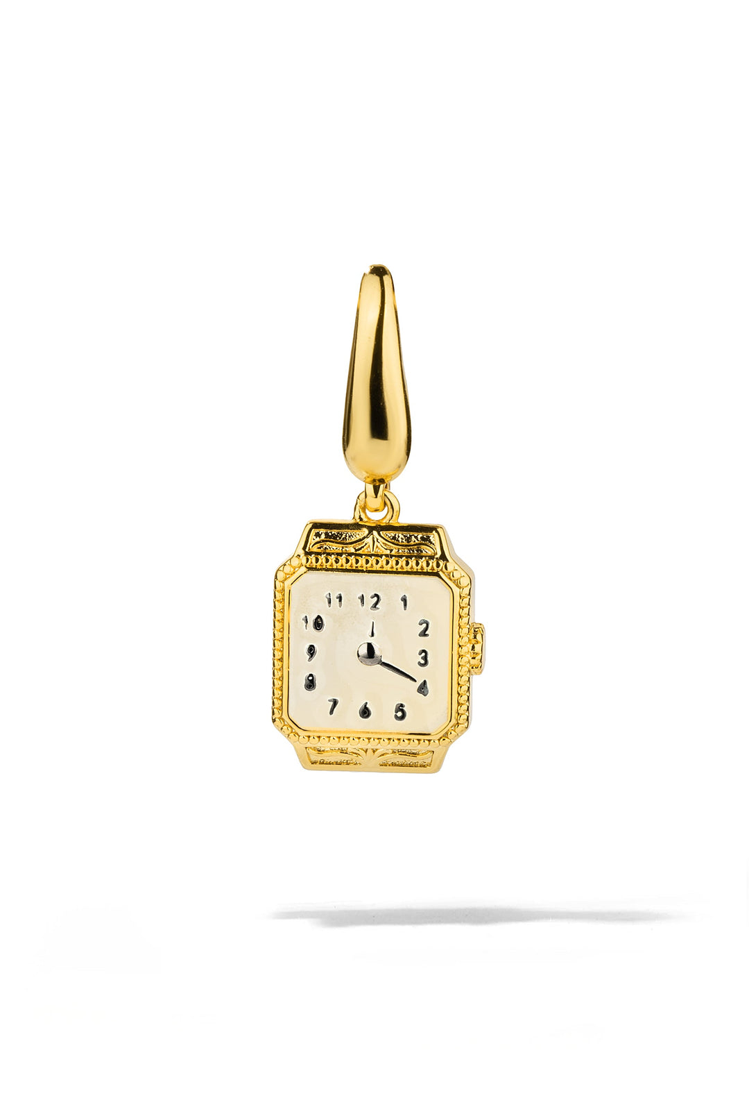 Clock Charm – Perfect Gold Charm Gift Under $100 – Oomiay Jewelry