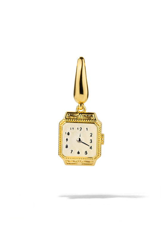 Clock Charm – Perfect Gold Charm Gift Under $100 – Oomiay Jewelry
