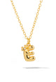 Gold Bubble Initial Letter Necklace with Floral Details | by Oomiay ...
